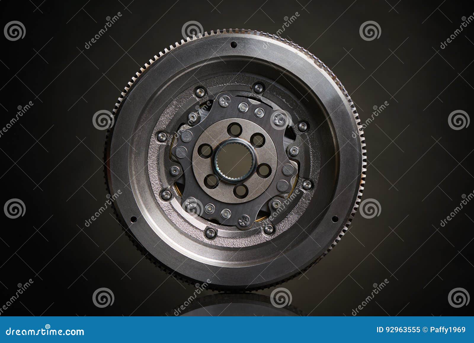 Dual-Mass Flywheel Front View Stock Image - Image of gearbox, object ...
