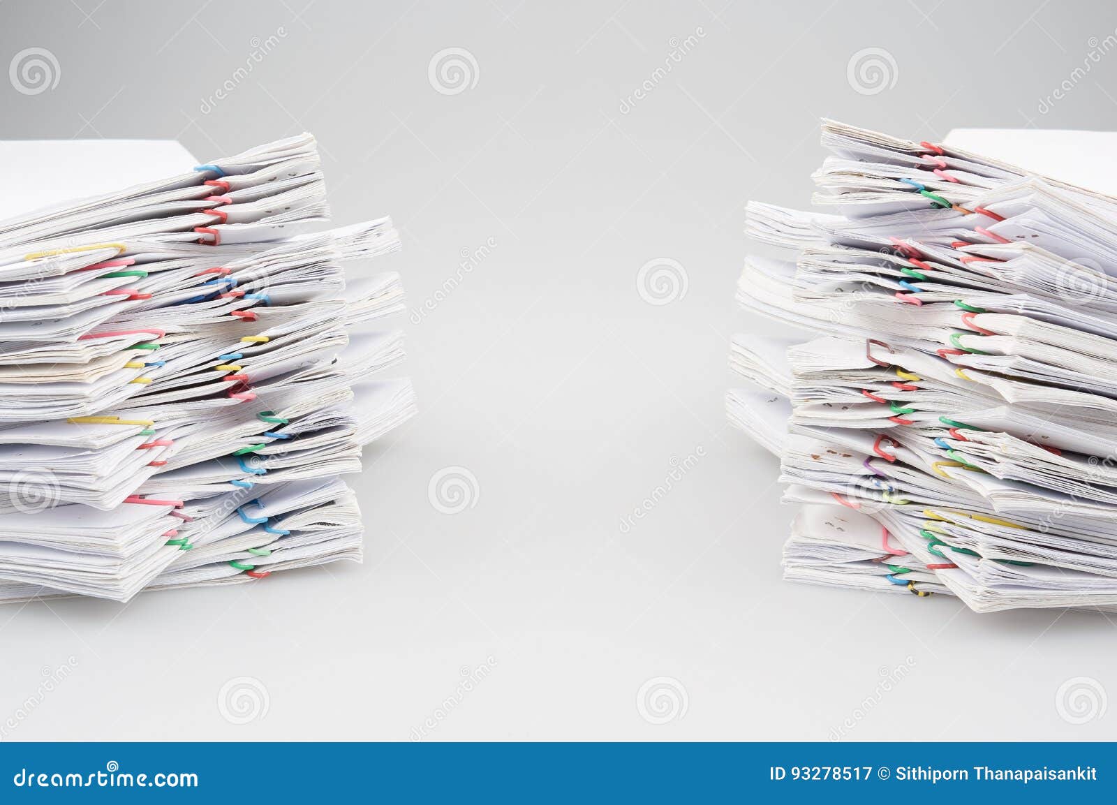 Pile Overload Paper And Miniature People Are Destroyed It Royalty-Free ...