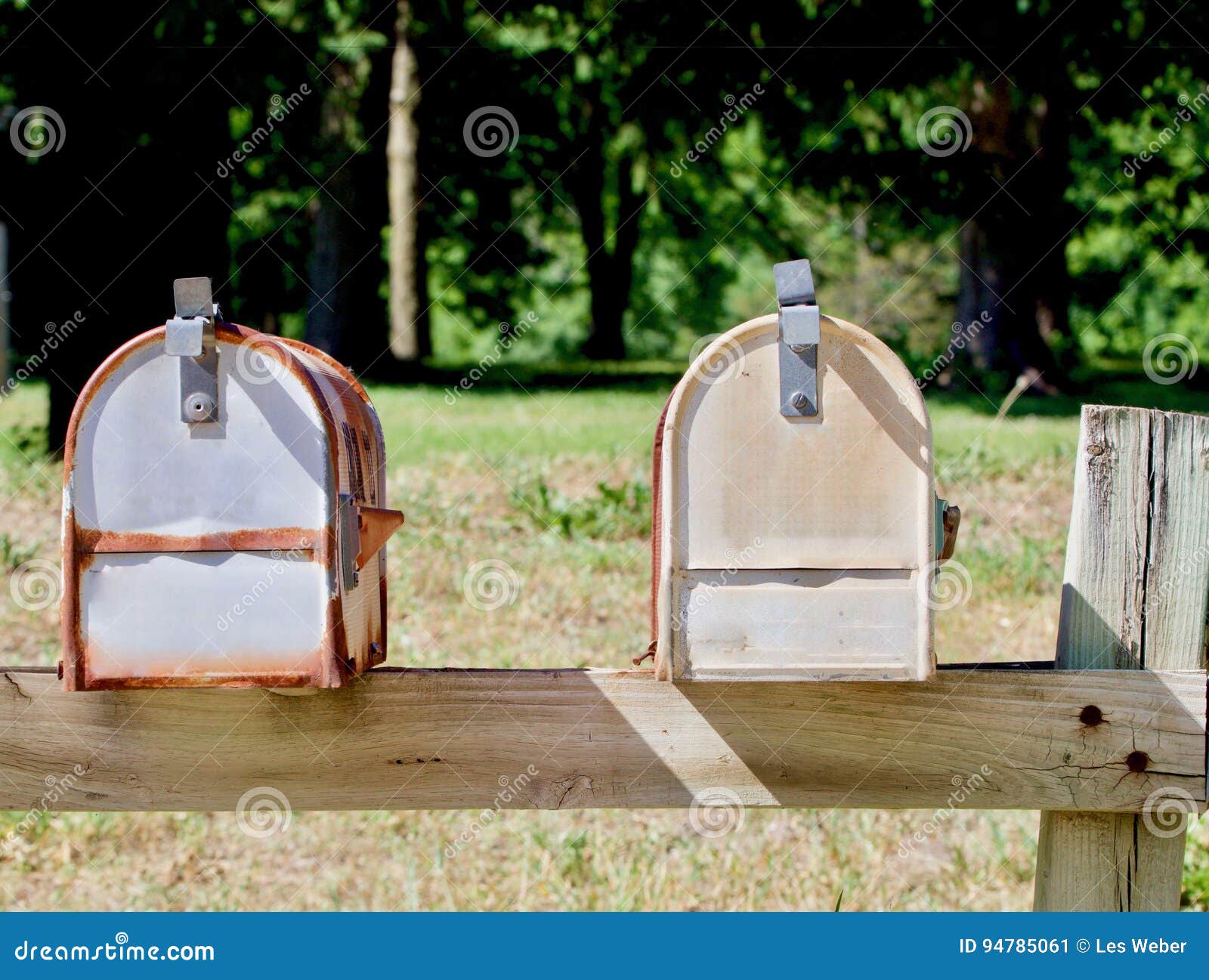 Dual Rural Mailboxes stock image. Image of office, america - 94785061