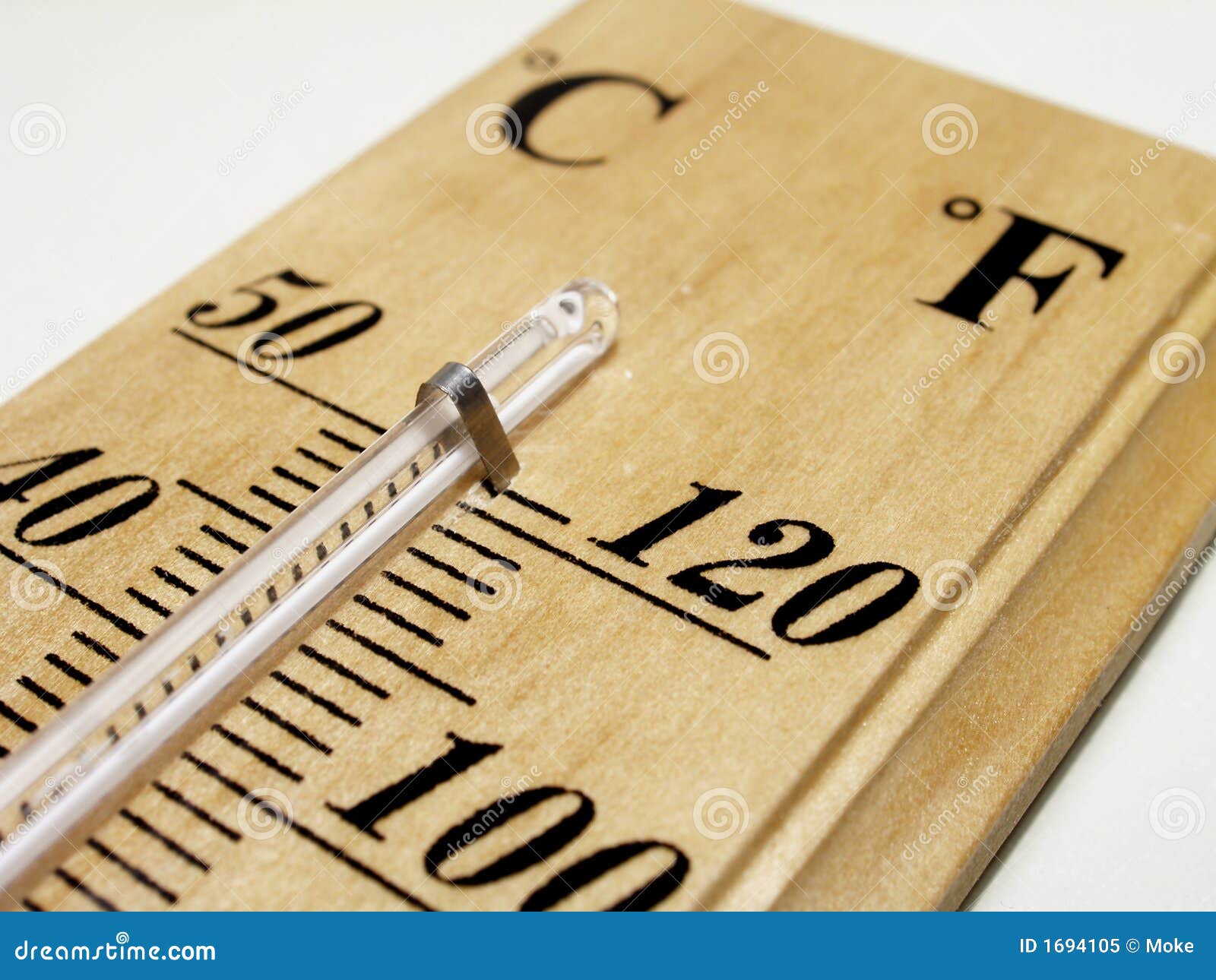 Dual Scale Thermometer stock image. Image of degree, scales - 1694105