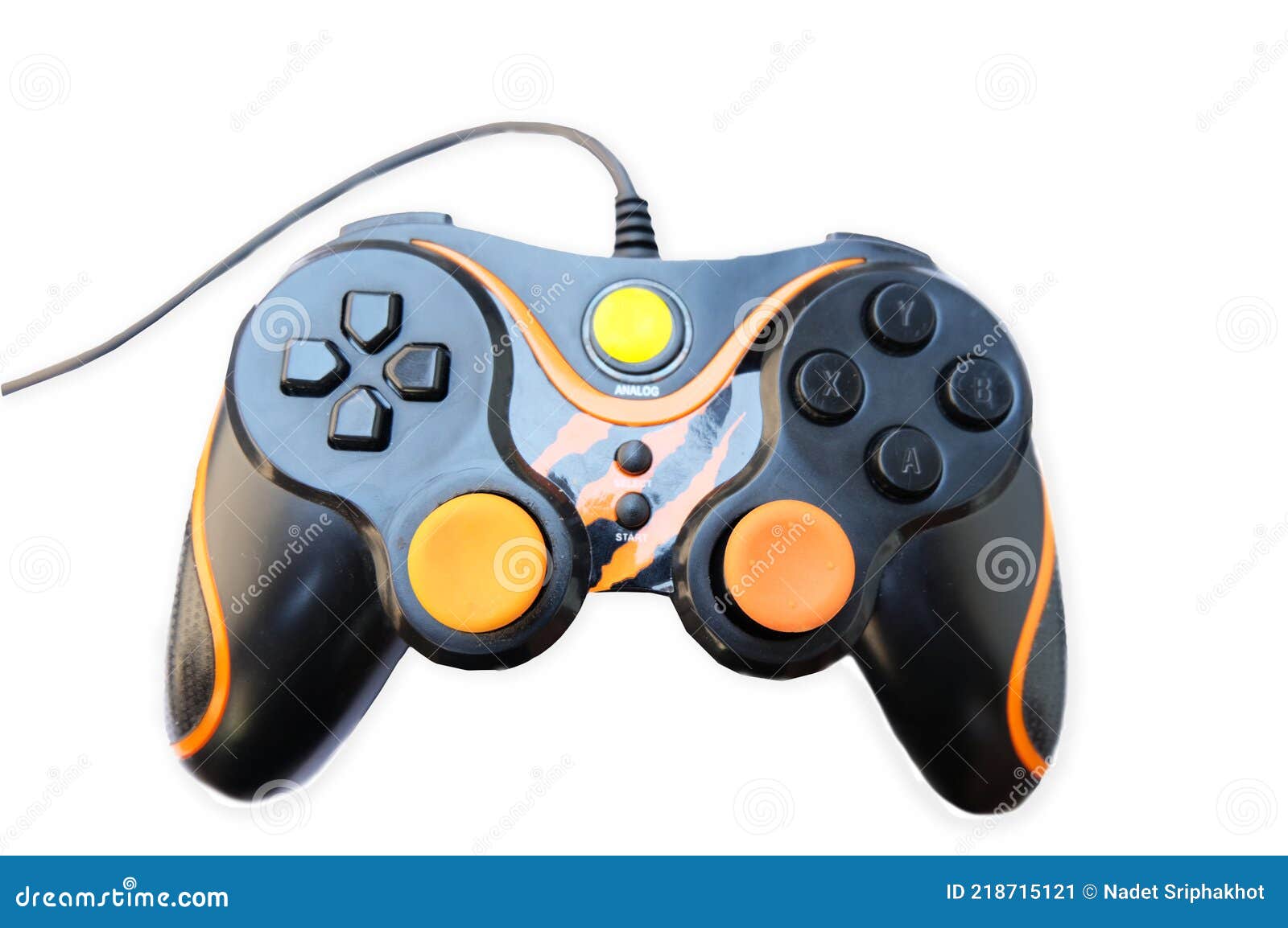 Dual Shock Controller. Gamepad Stock Image - Image of joypad, analog ...