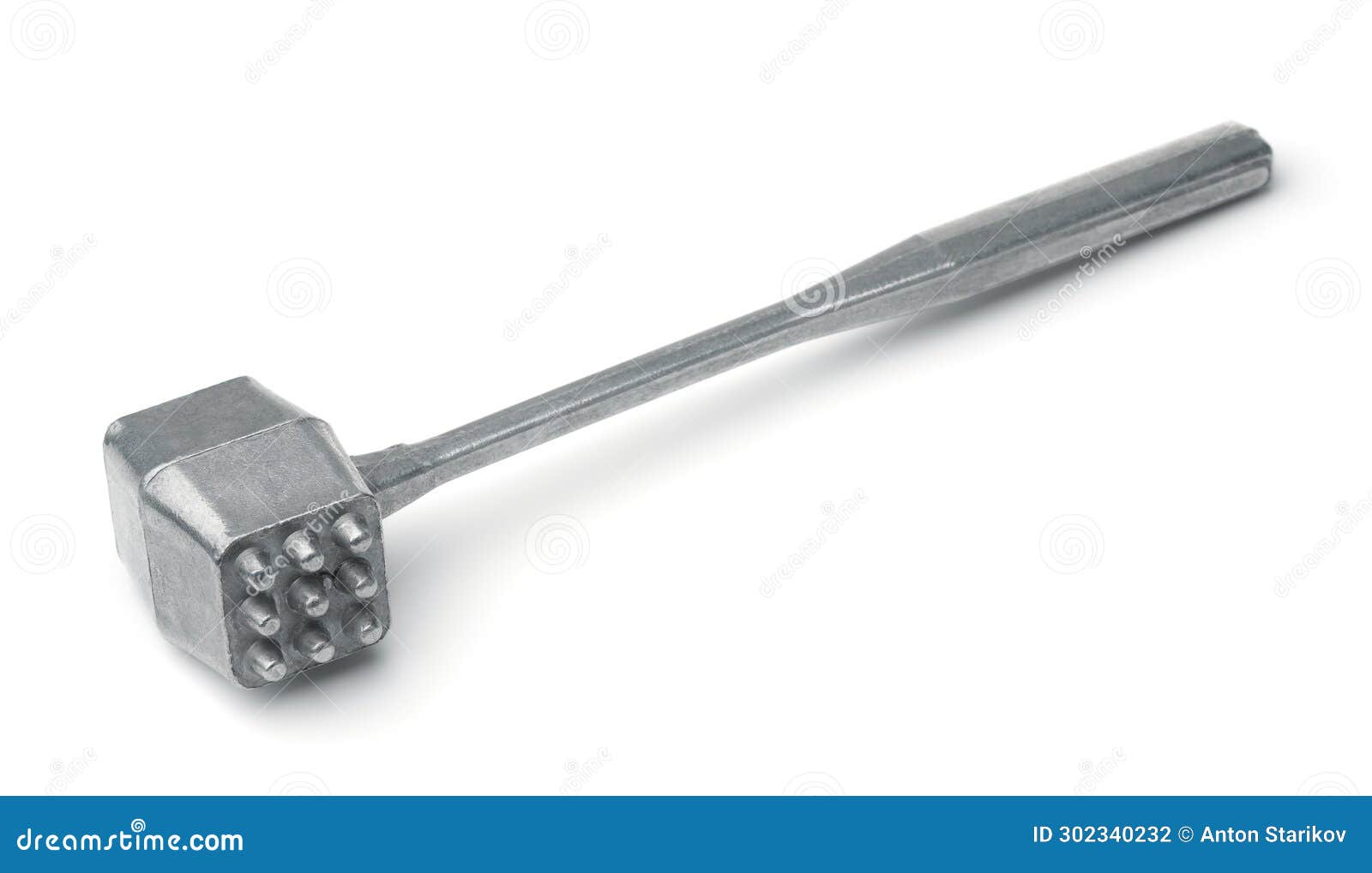 Dual Sided Metal Meat Mallet Stock Photo - Image of handle, hard: 302340232