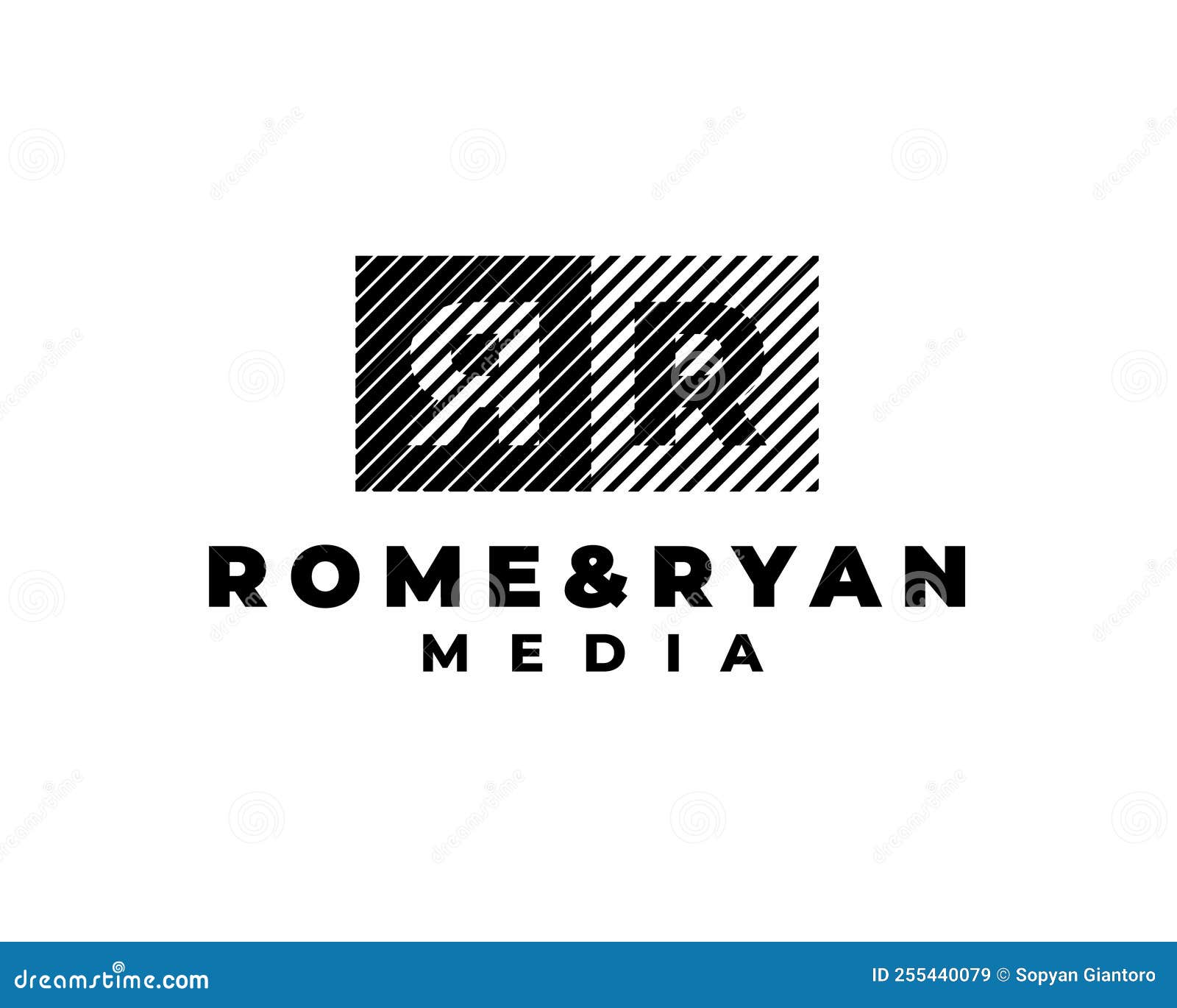 Dual Tone RR Rectangle Box Logo Design Template. Letter R Initial Logo ...