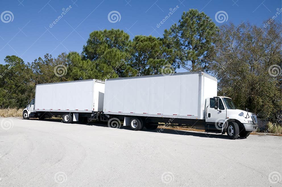 Dual Trucks stock image. Image of large, heavy, transport - 12706735