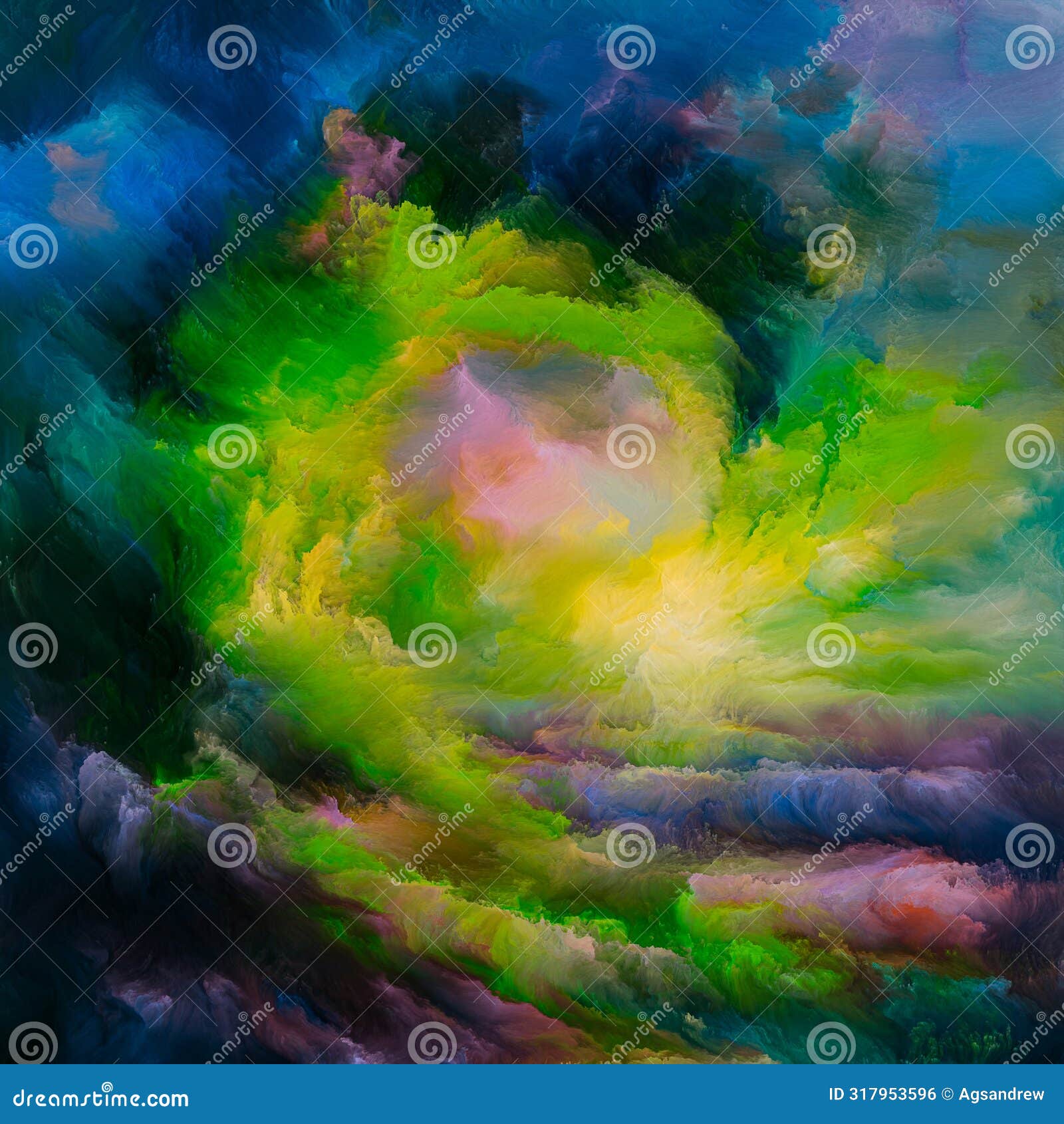 Duality of Evolving Colors stock illustration. Illustration of ...