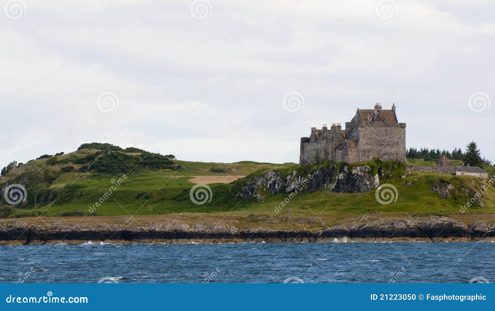 Duart castle in Scotland stock photo. Image of overlook - 21223050