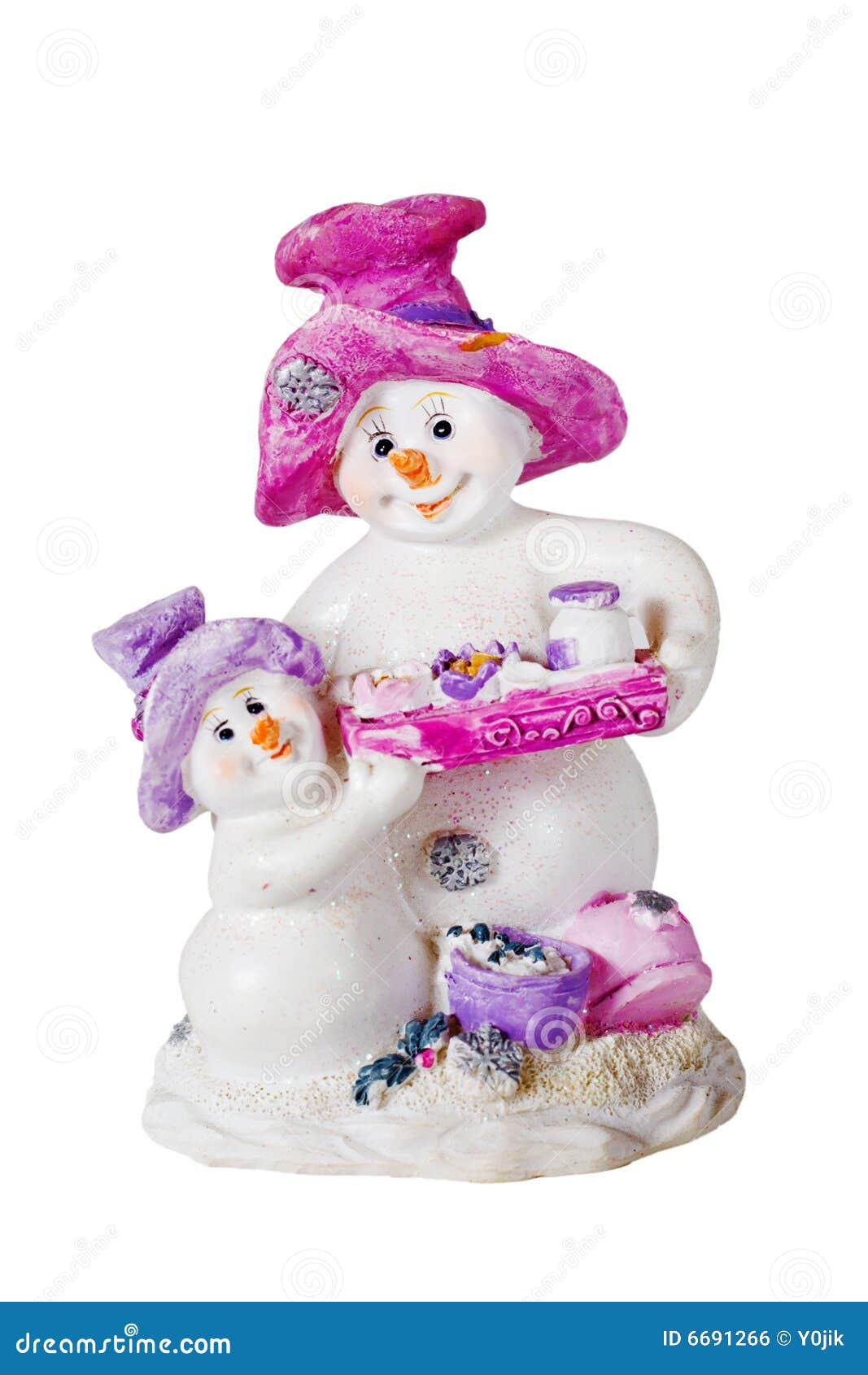 Duas Figuras Do Homem Da Neve Foto de Stock - Imagem de snowman ...