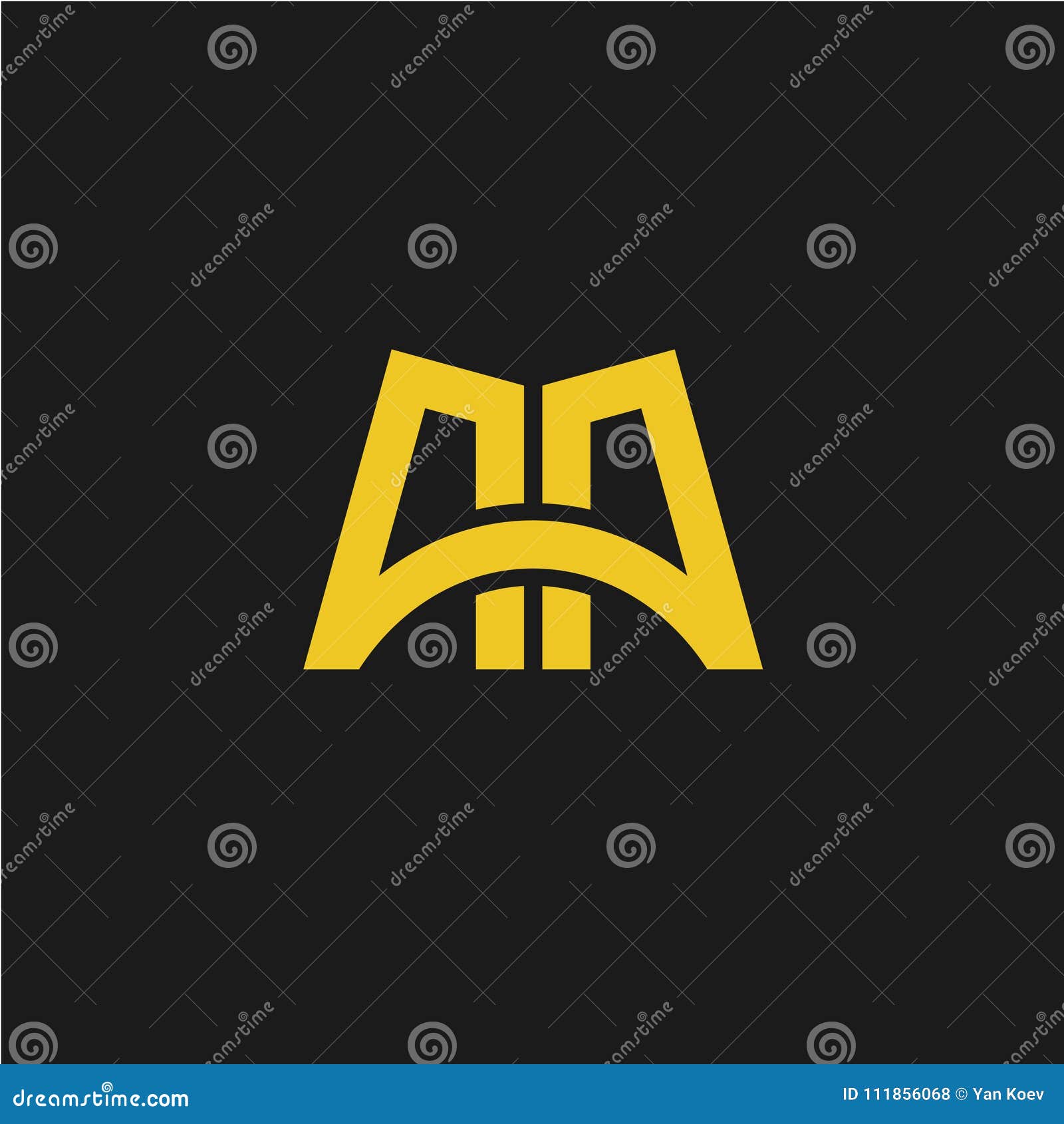 Duas Letras a E De Ligadura De a Logotipo Ilustração do Vetor ...