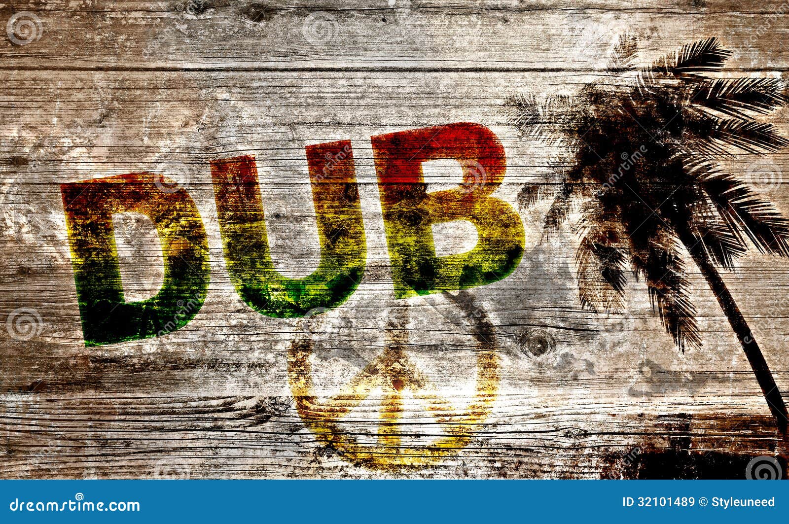 Dub graffiti stock illustration. Illustration of rastafarian - 32101489