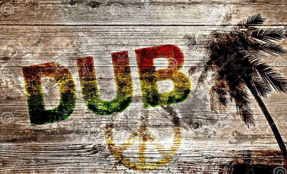 Dub graffiti stock illustration. Illustration of rastafarian - 32101489