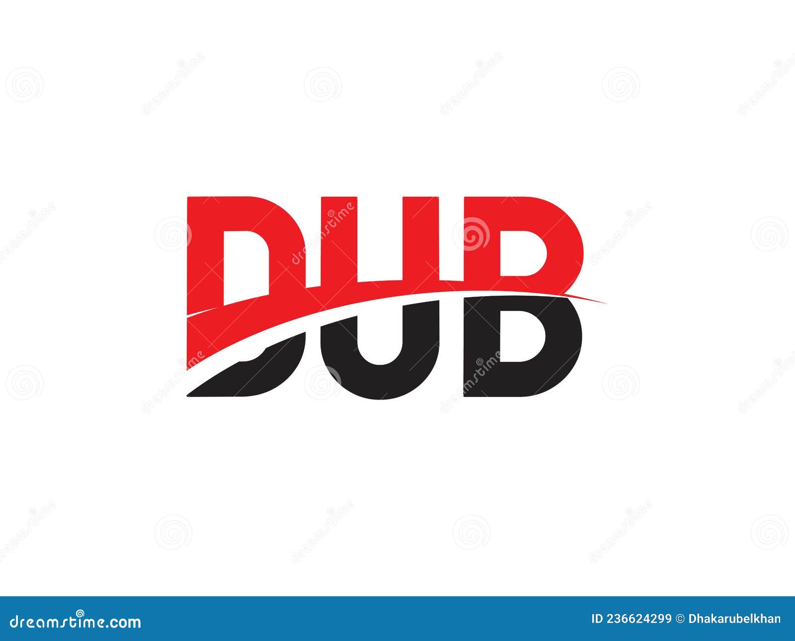 DUB Letter Initial Logo Design Vector Illustration Stock Vector ...