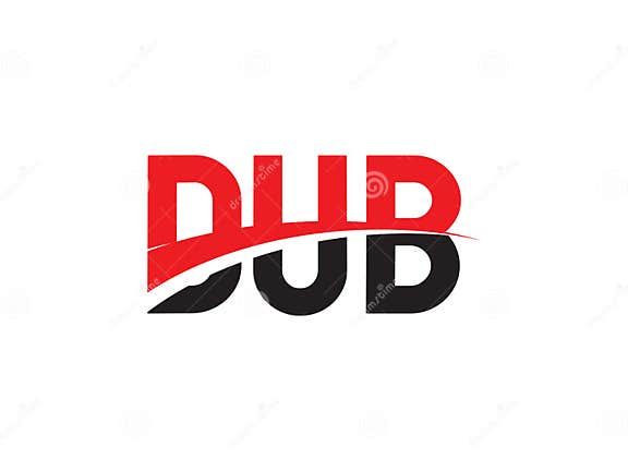 DUB Letter Initial Logo Design Vector Illustration Stock Vector ...