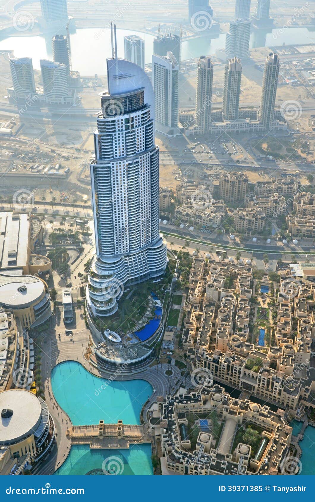 Dubai aerial view stock image. Image of high, emirates - 39371385