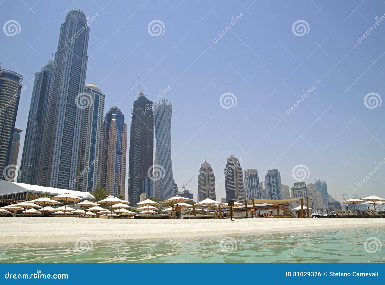 Dubai Beach - the Fastest Growing City in the World Editorial Photo ...