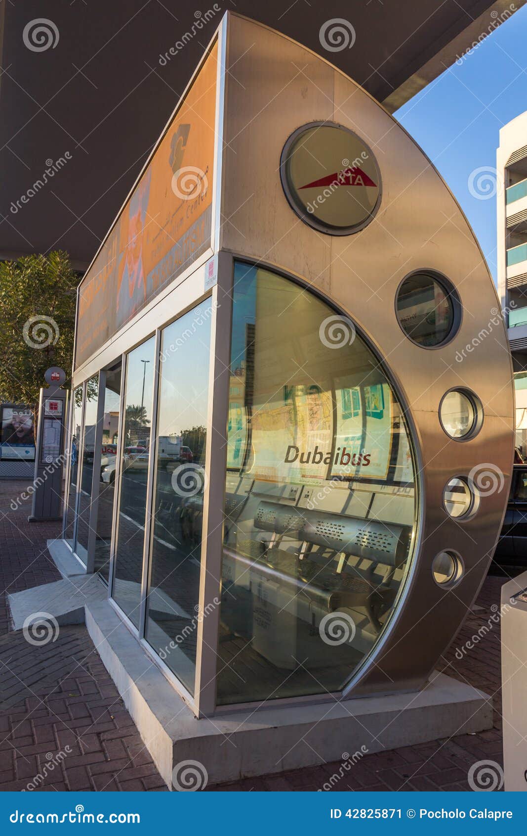Dubai Bus stop editorial photo. Image of stop, transport - 42825871