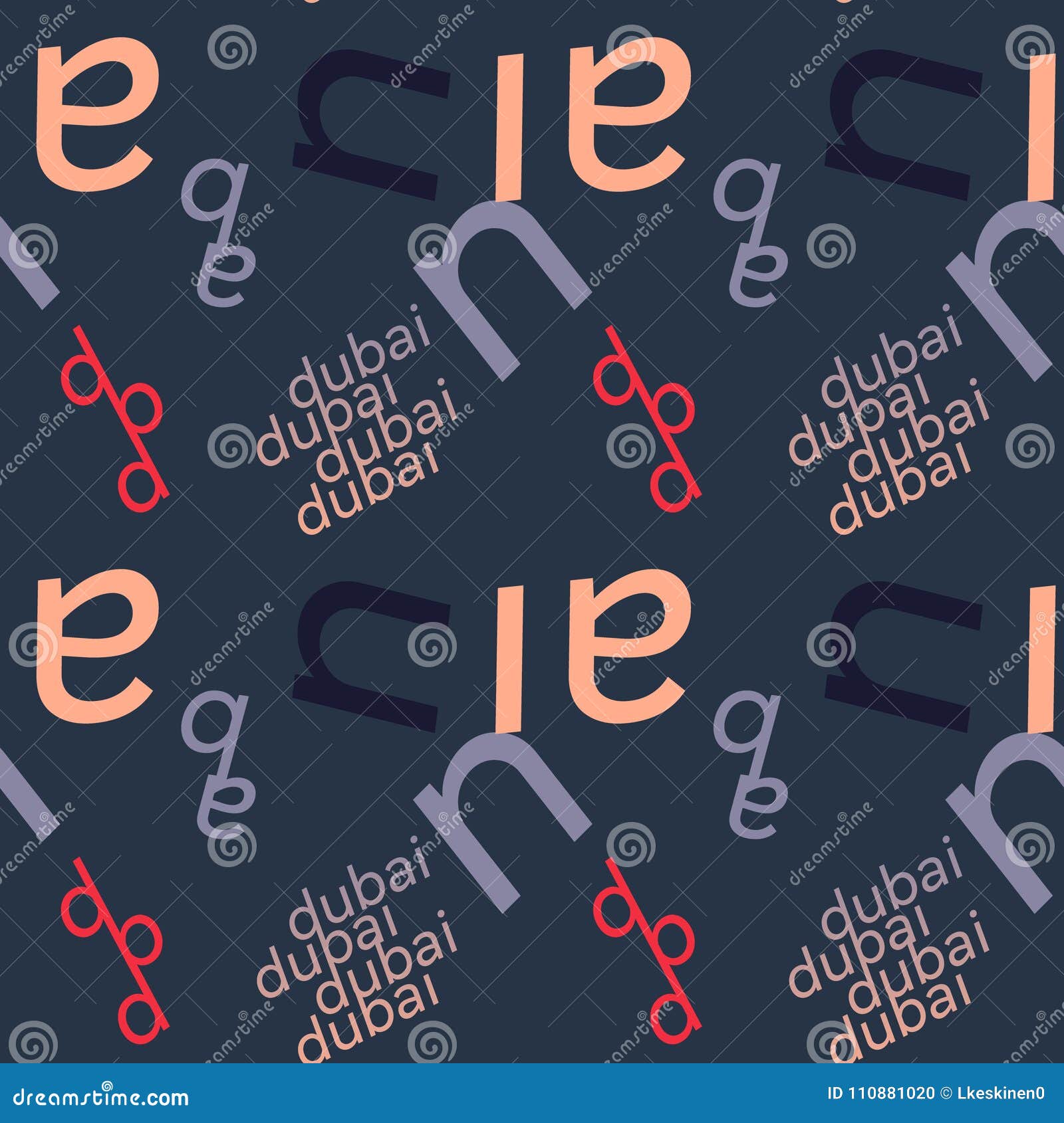 Dubai creative pattern stock vector. Illustration of dubay - 110881020