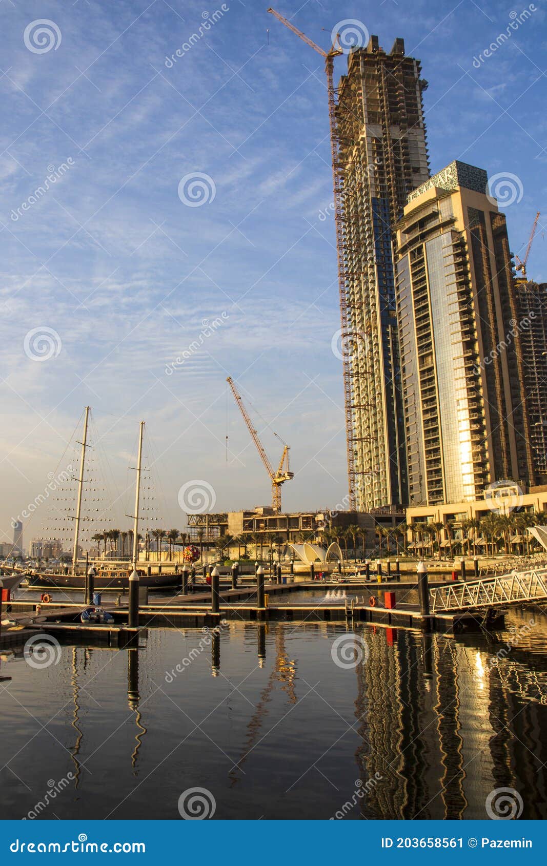 Dubai Creek Harbour Development by EMAAR. UAE. Outdoors Editorial Photo ...