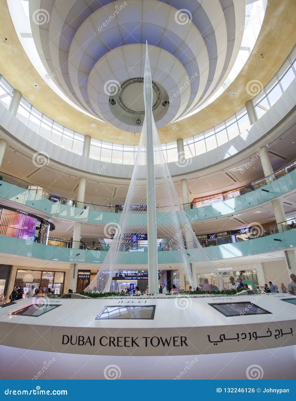 Dubai Creek Tower Model in Dubai Mall, it Will Be the Highest Building ...