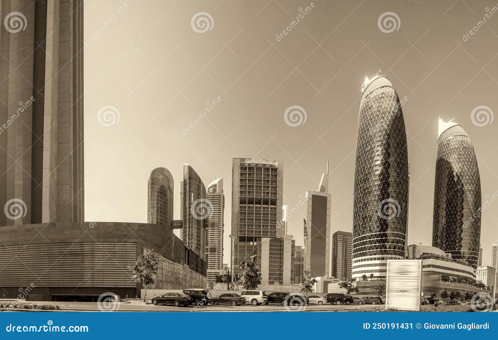 Dubai DIFC Buildings in Downtown Stock Image - Image of international ...
