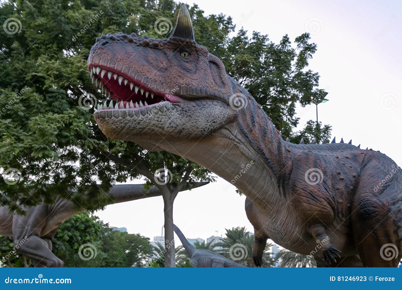 Dubai Dinosaur Park stock image. Image of garden, family - 81246923
