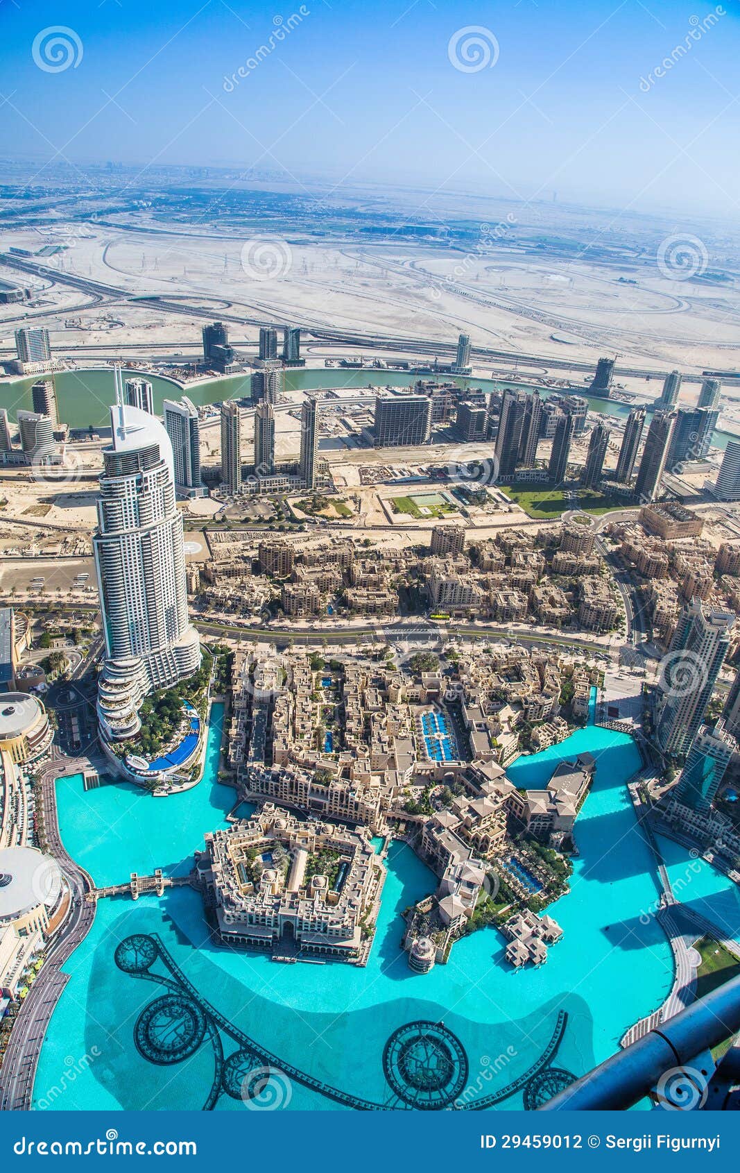 Dubai Downtown. East, United Arab Emirates Architecture Editorial ...