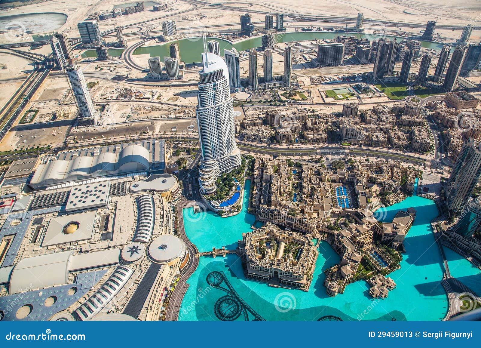 Dubai Downtown. East, United Arab Emirates Architecture Editorial Stock ...