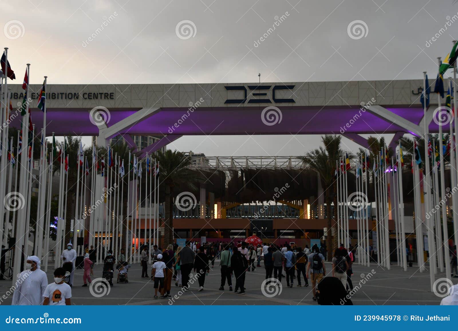 Dubai Exhibition Centre, the Site of Expo 2020 in Dubai, UAE Editorial ...