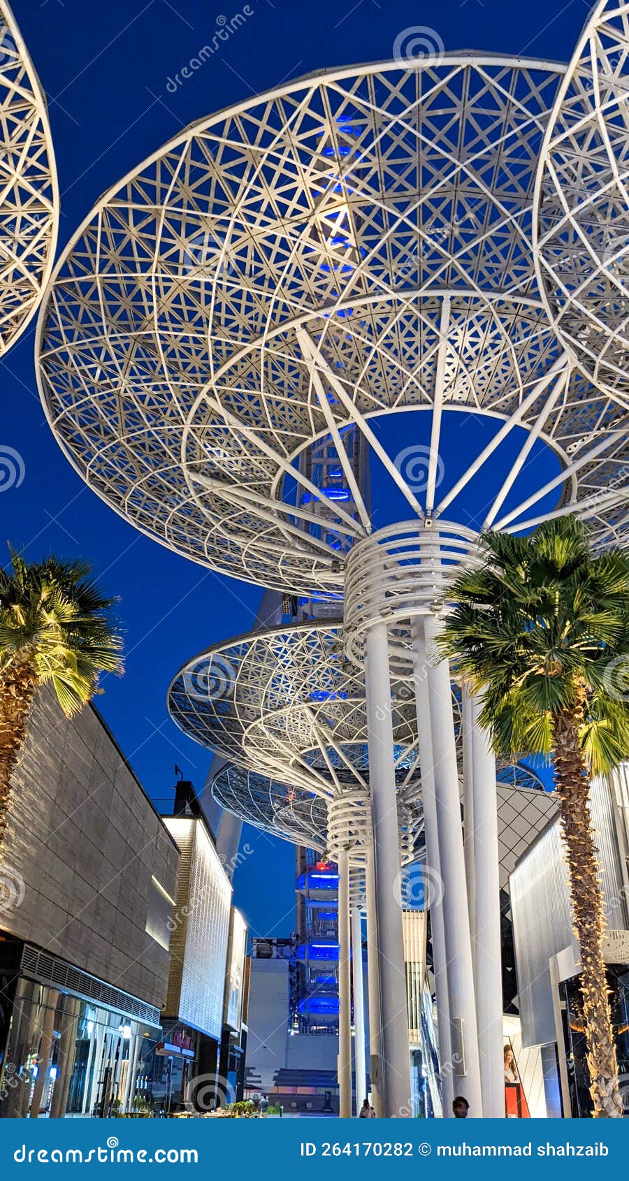 Dubai eye view park editorial photography. Image of tree - 264170282