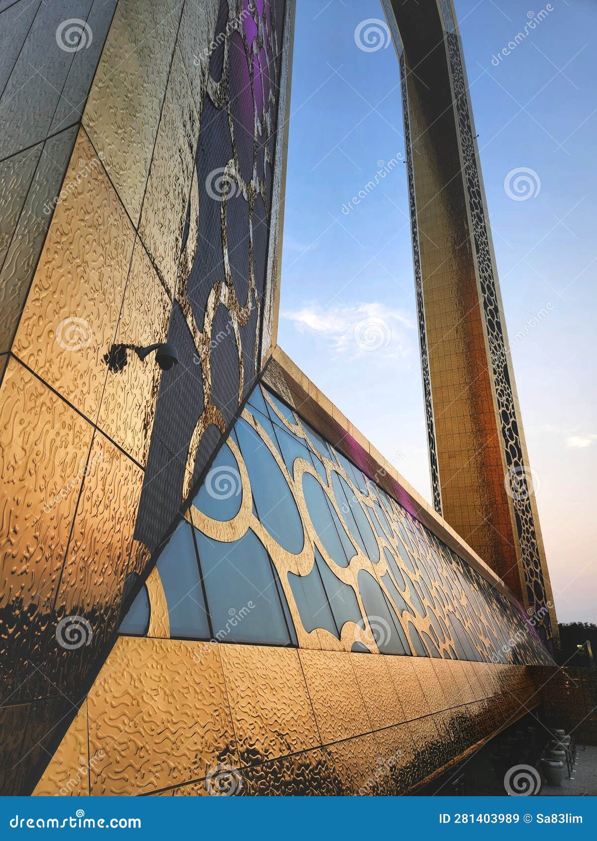 Dubai Frame from Corner Angle Editorial Stock Image - Image of corner ...