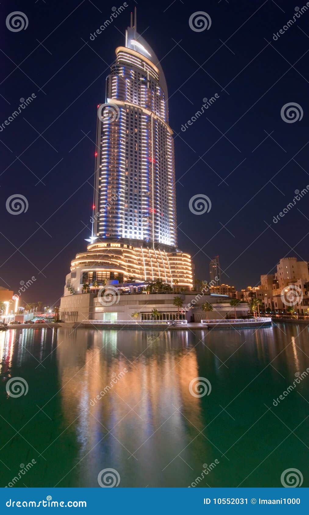 Dubai Highrise building stock image. Image of evening - 10552031