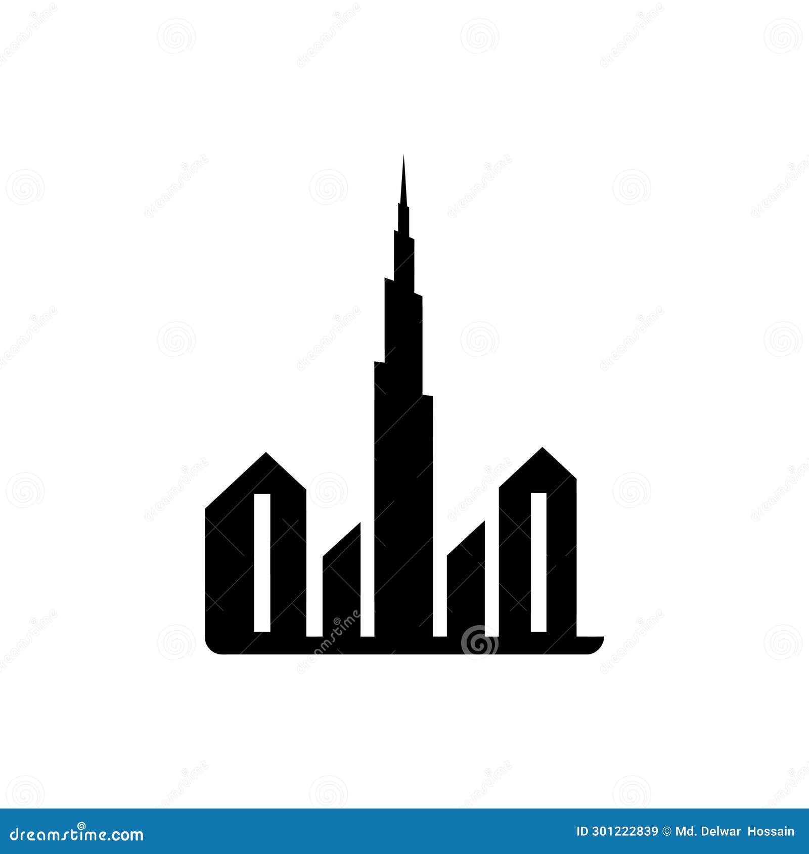 Dubai icon stock illustration. Illustration of symbol - 301222839