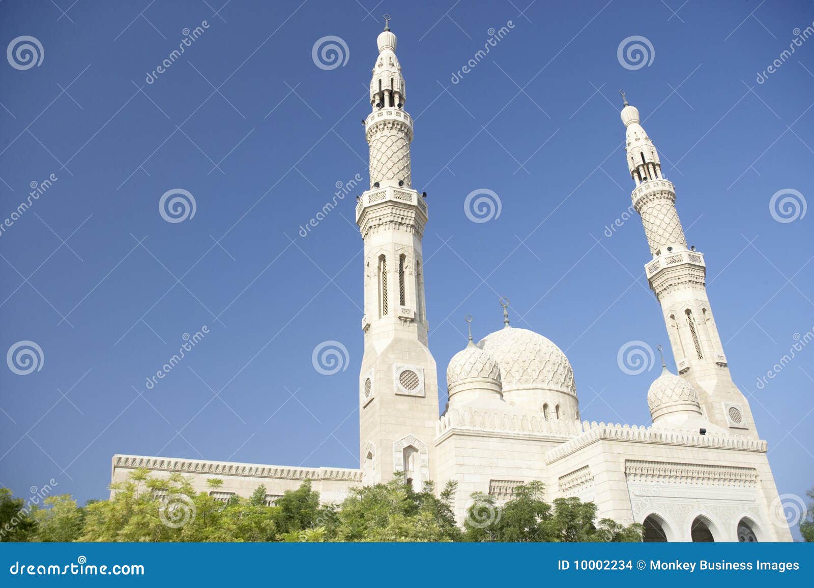 Dubai, Jumeirah Mosque stock photo. Image of arab, mosque - 10002234