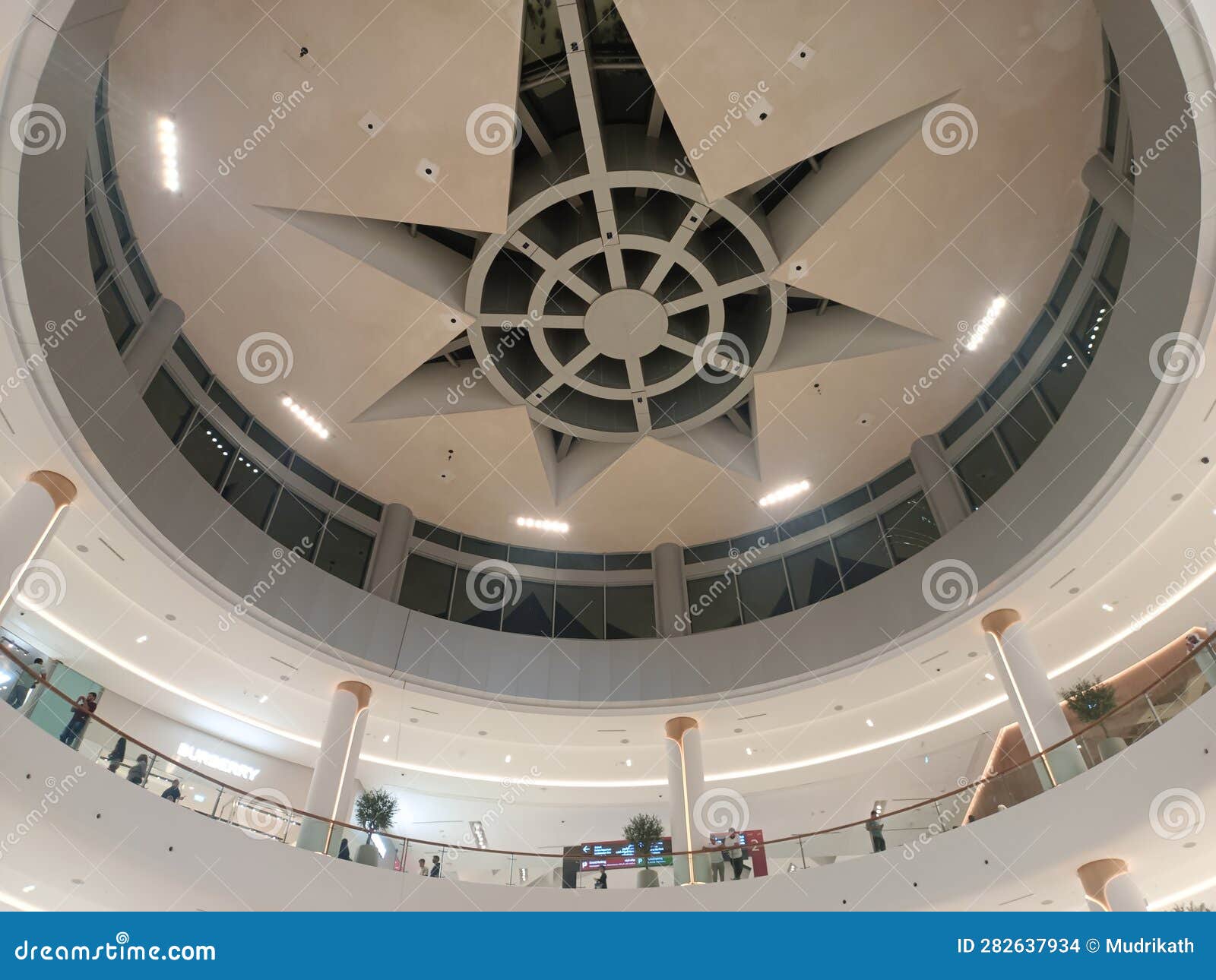 Dubai mall top view design stock photo. Image of design - 282637934