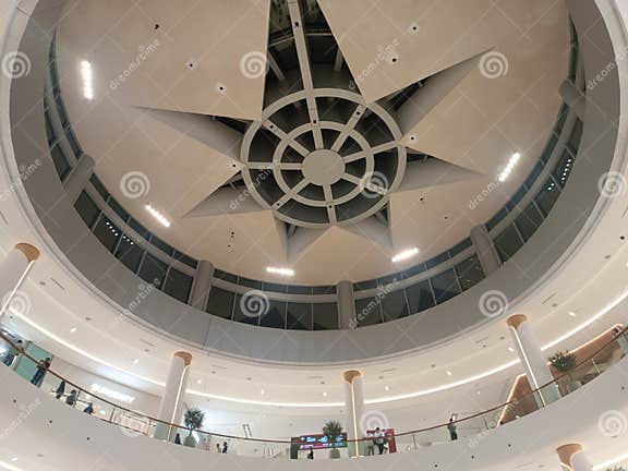 Dubai mall top view design stock photo. Image of design - 282637934