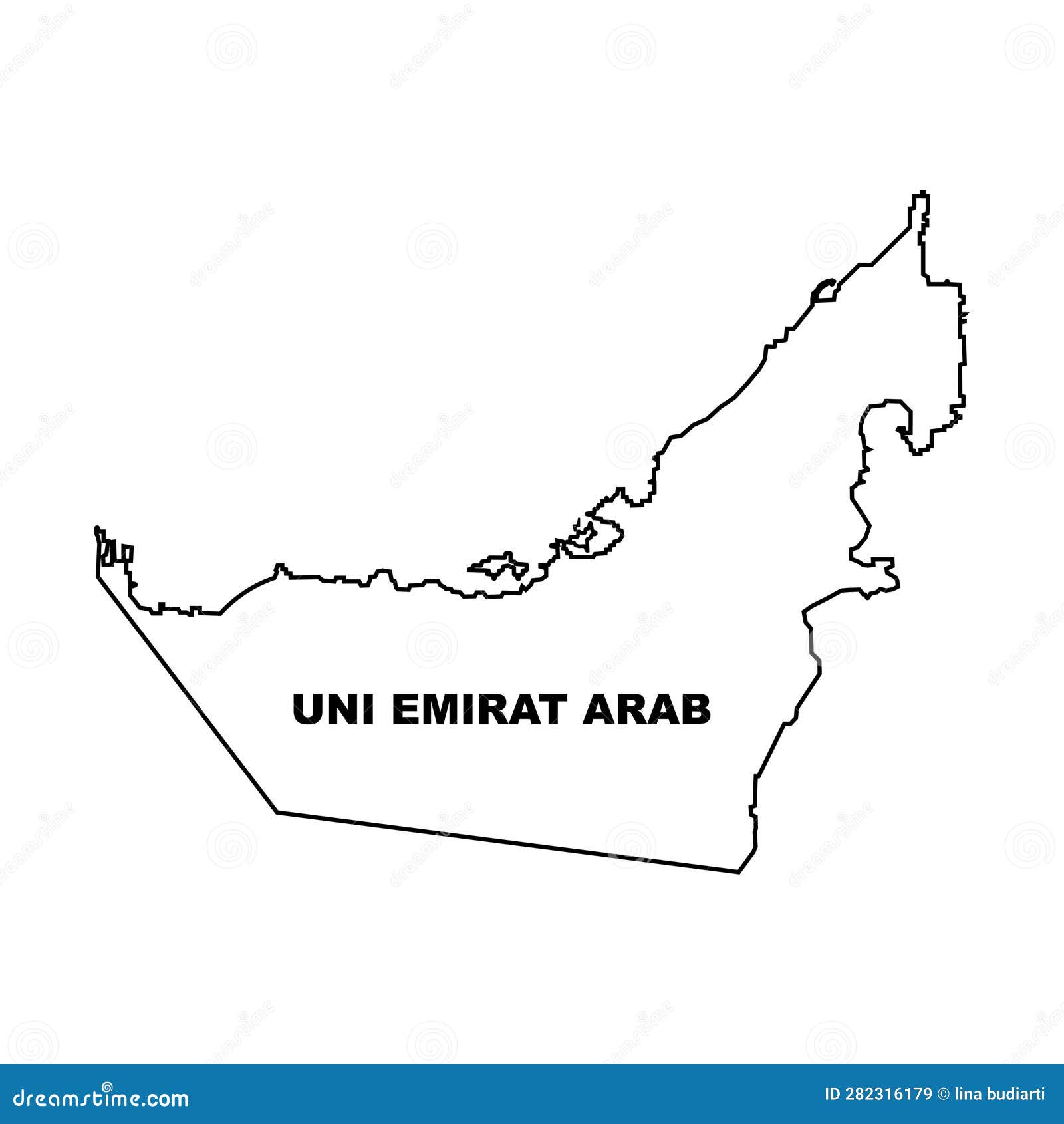 Dubai map icon stock vector. Illustration of political - 282316179
