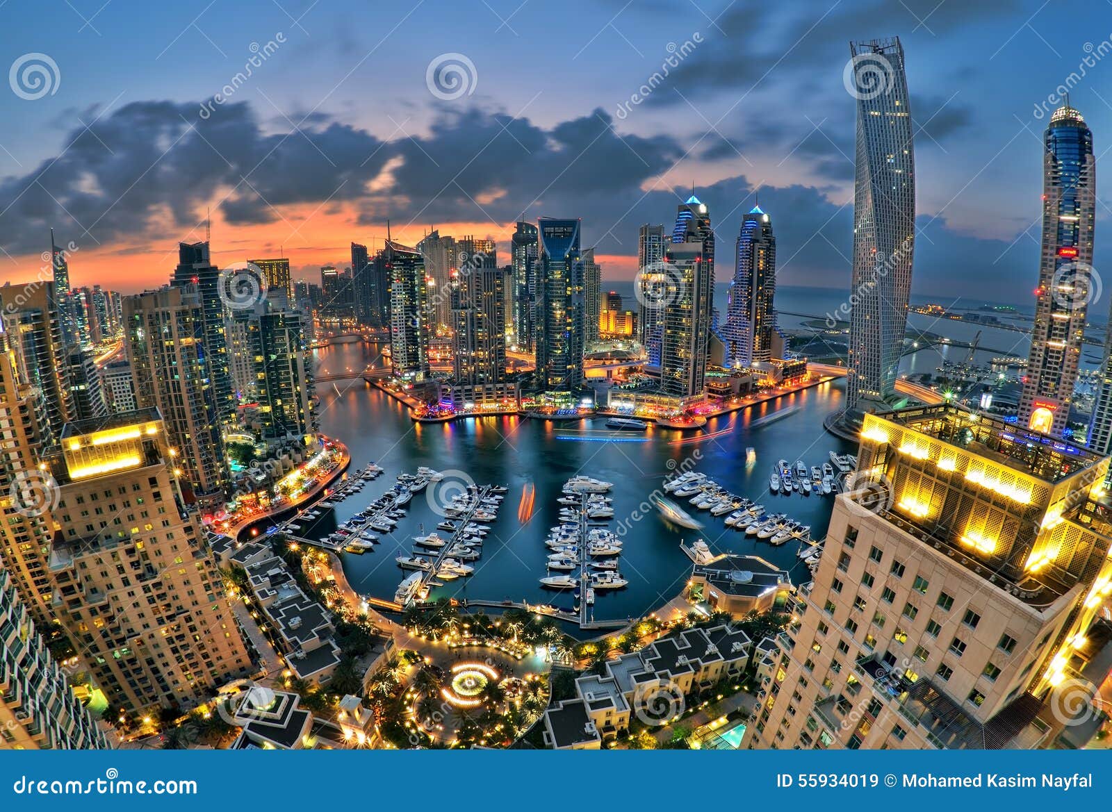 Dubai Marina, A Scenic Waterfront Skyline Of Modern Luxury And High ...