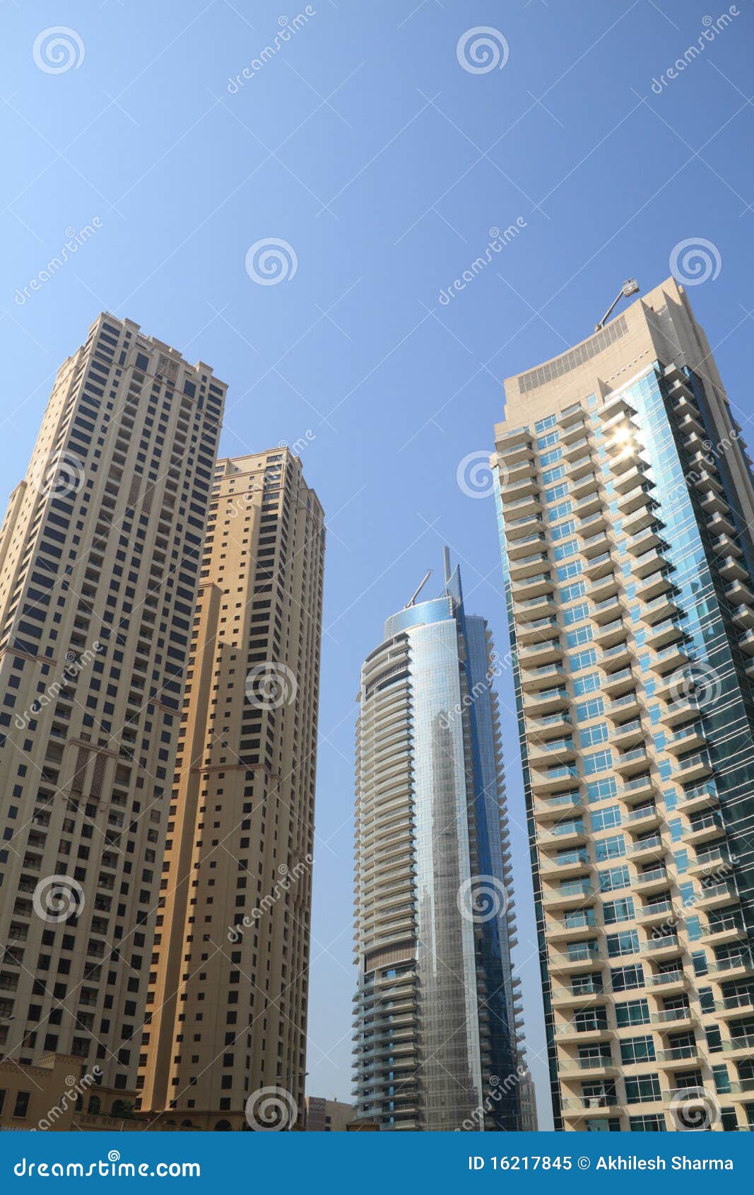 Dubai Marina Buildings stock image. Image of architecture - 16217845