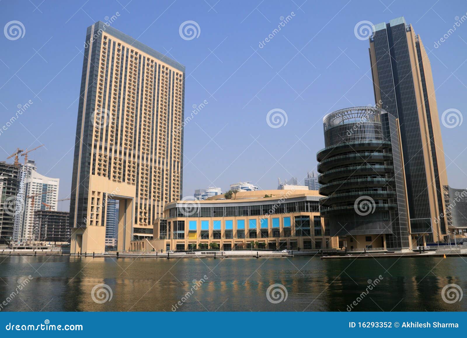 Dubai Marina Buildings stock photo. Image of eastern - 16293352