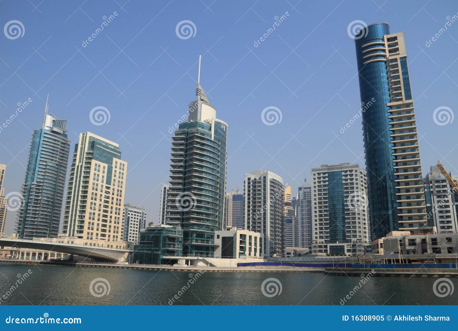 Dubai Marina Buildings stock image. Image of luxury, emirates - 16308905
