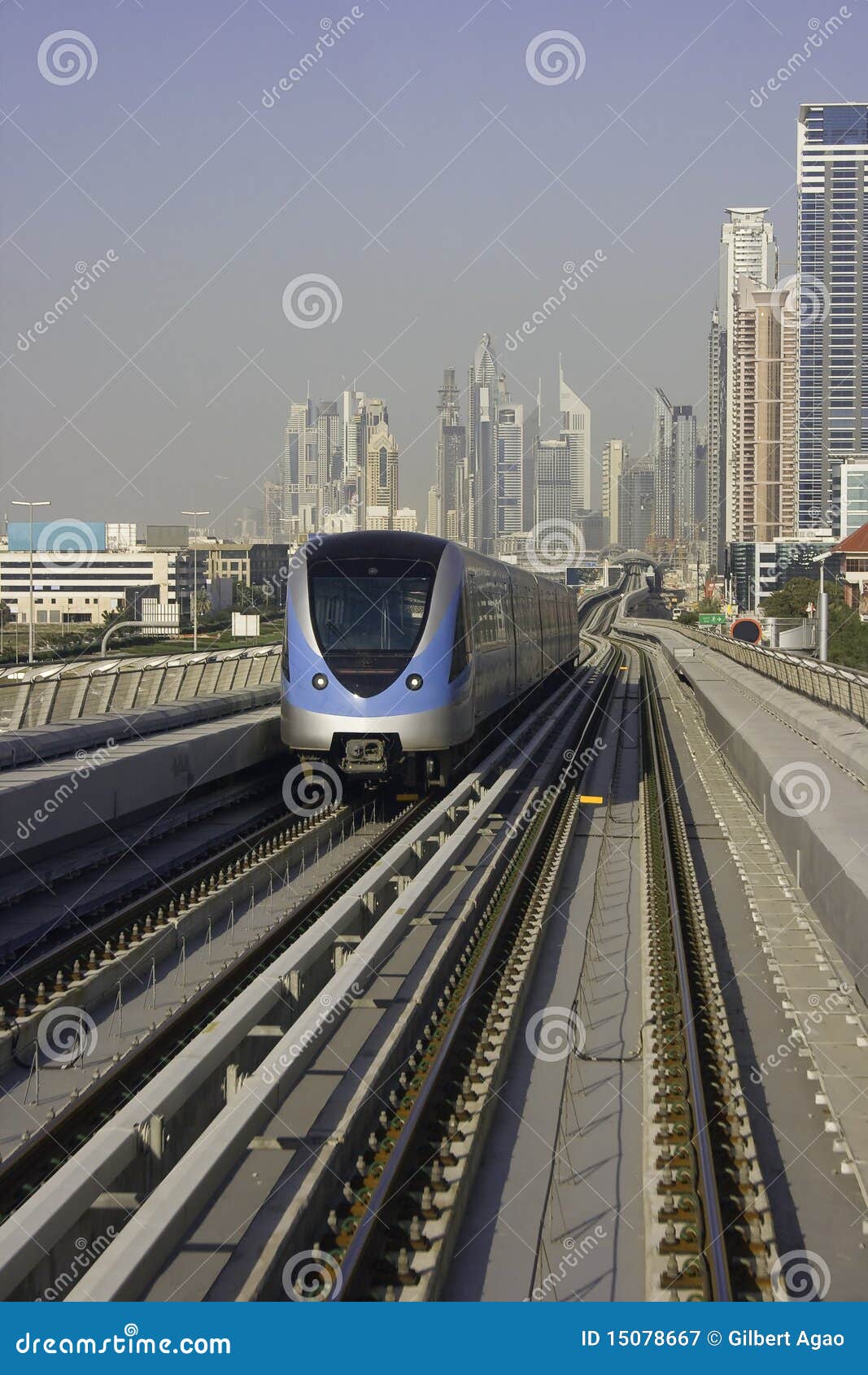 Dubai metro stock image. Image of arab, railway, dubai - 15078667