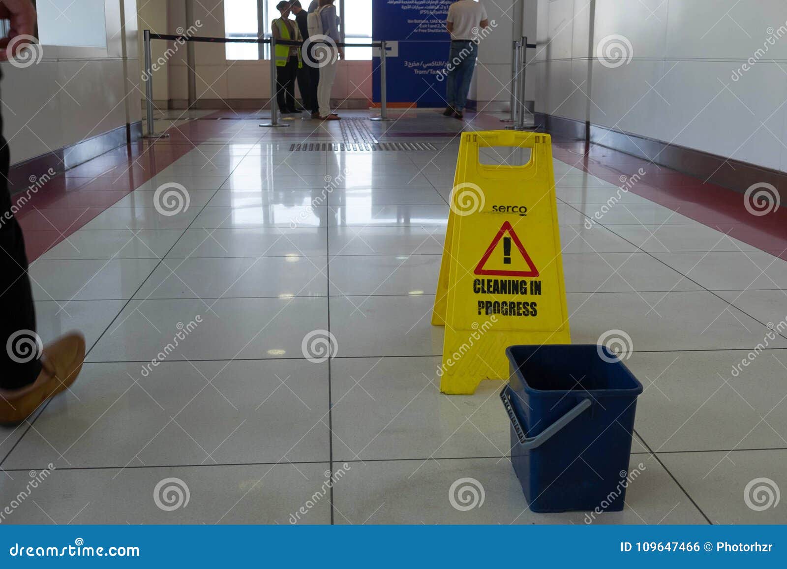 Dubai, Metro, the Sign Goes Cleaning in the Process. Editorial Photo ...