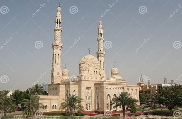 Dubai Mosque stock photo. Image of arabic, holidays, trees - 2926934
