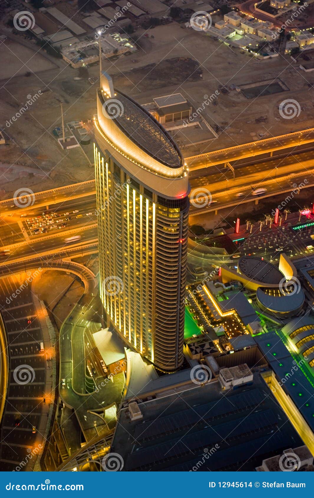 Dubai at night stock photo. Image of emirates, night - 12945614