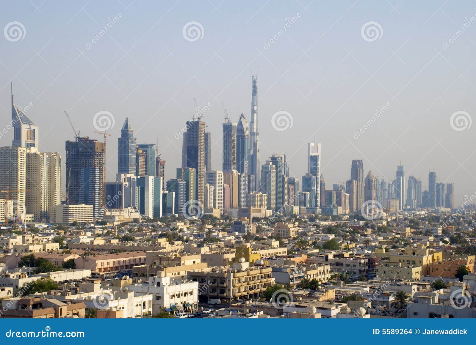 Dubai and Satwa stock photo. Image of city, juxtaposition - 5589264