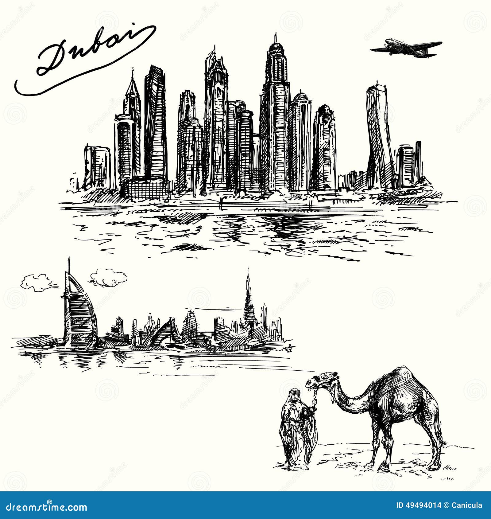 Dubai Vector Illustration | CartoonDealer.com #49494014