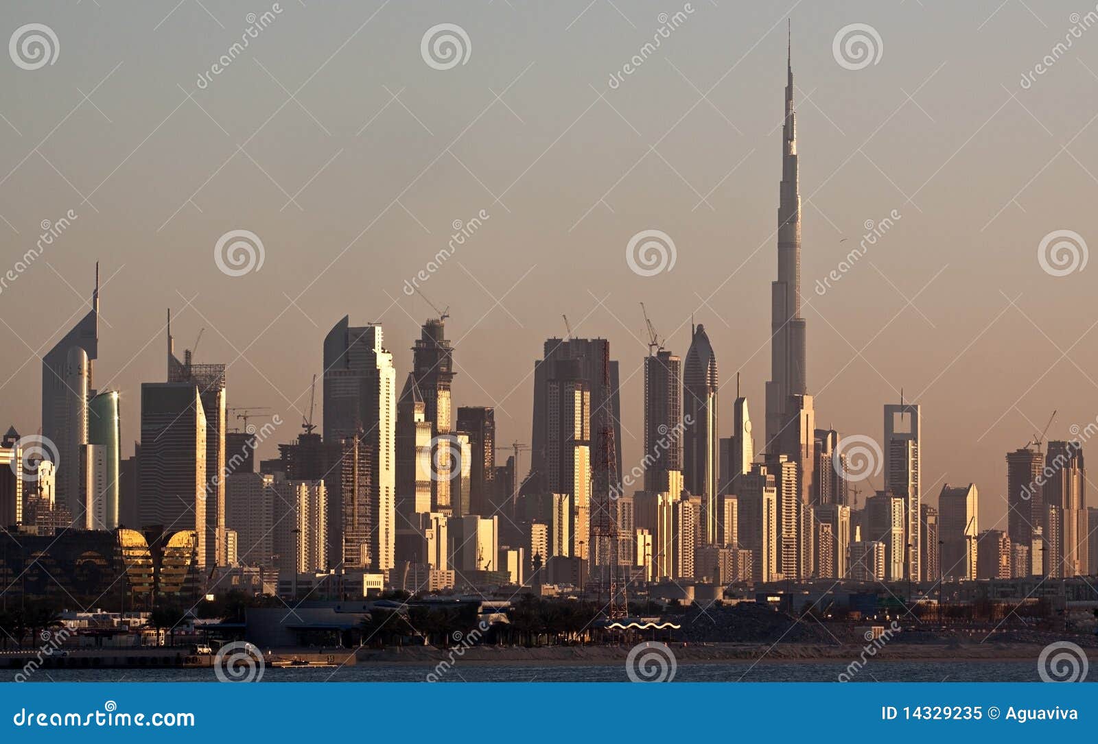 Dubai Skyline stock image. Image of skyline, dubai, city - 14329235