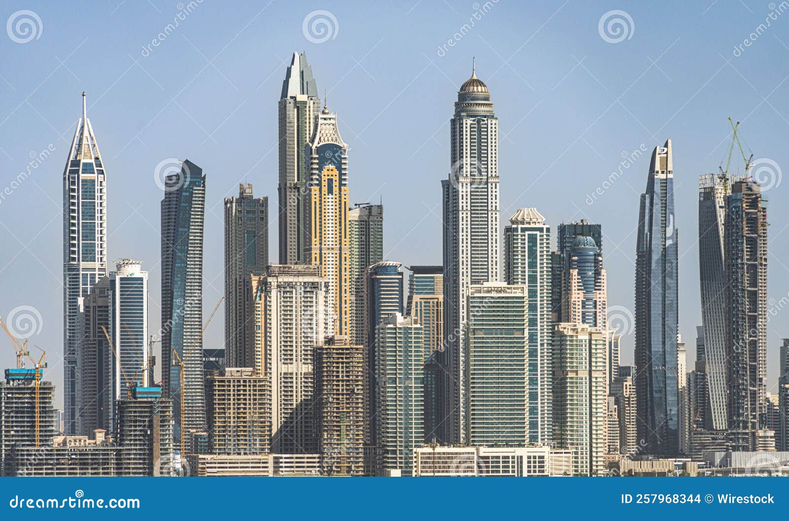 Dubai the Skyline of Downtown Editorial Stock Image - Image of ...