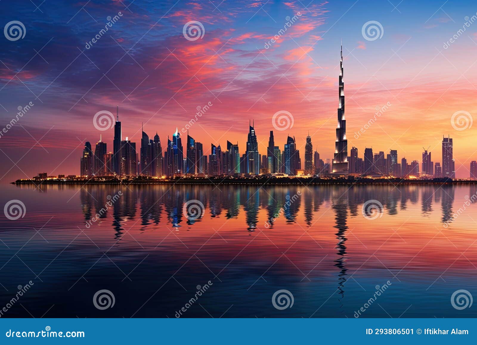 Dubai Skyline in Dubai, UAE. Dubai Was the Fastest Developing City in ...