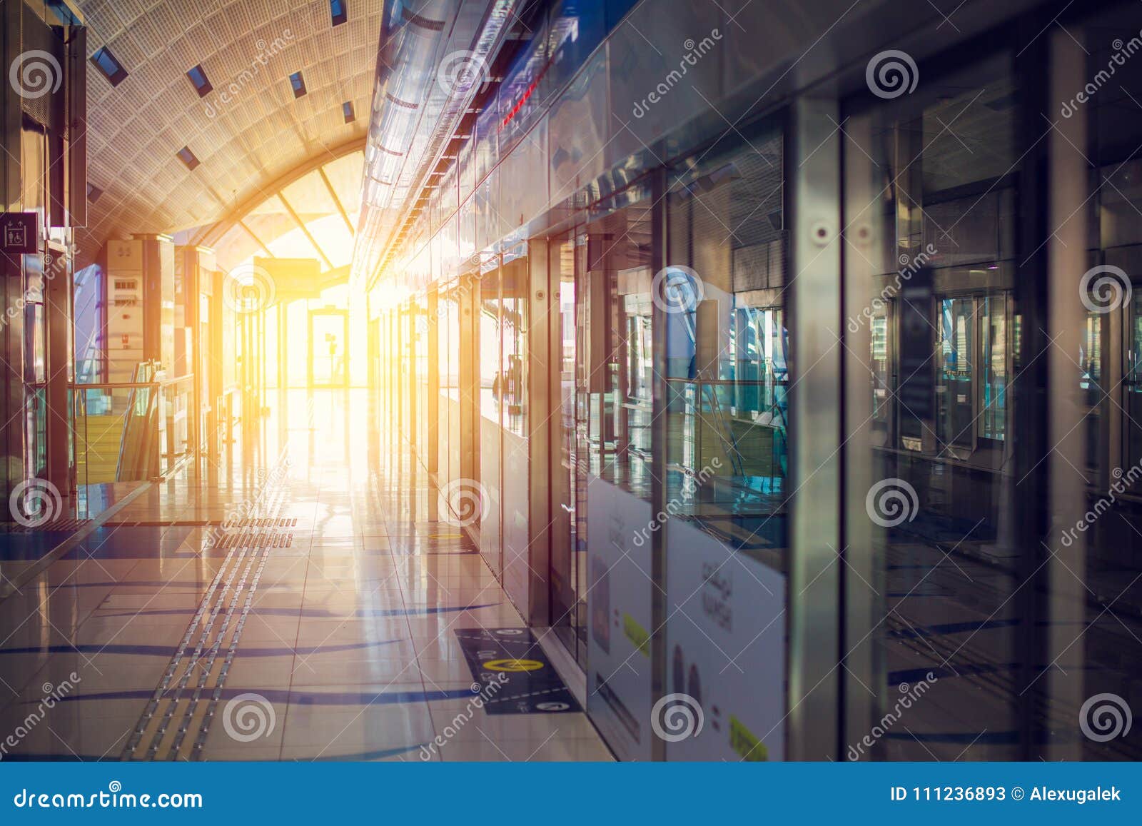 Empty metro station stock image. Image of station, dubai - 111236893