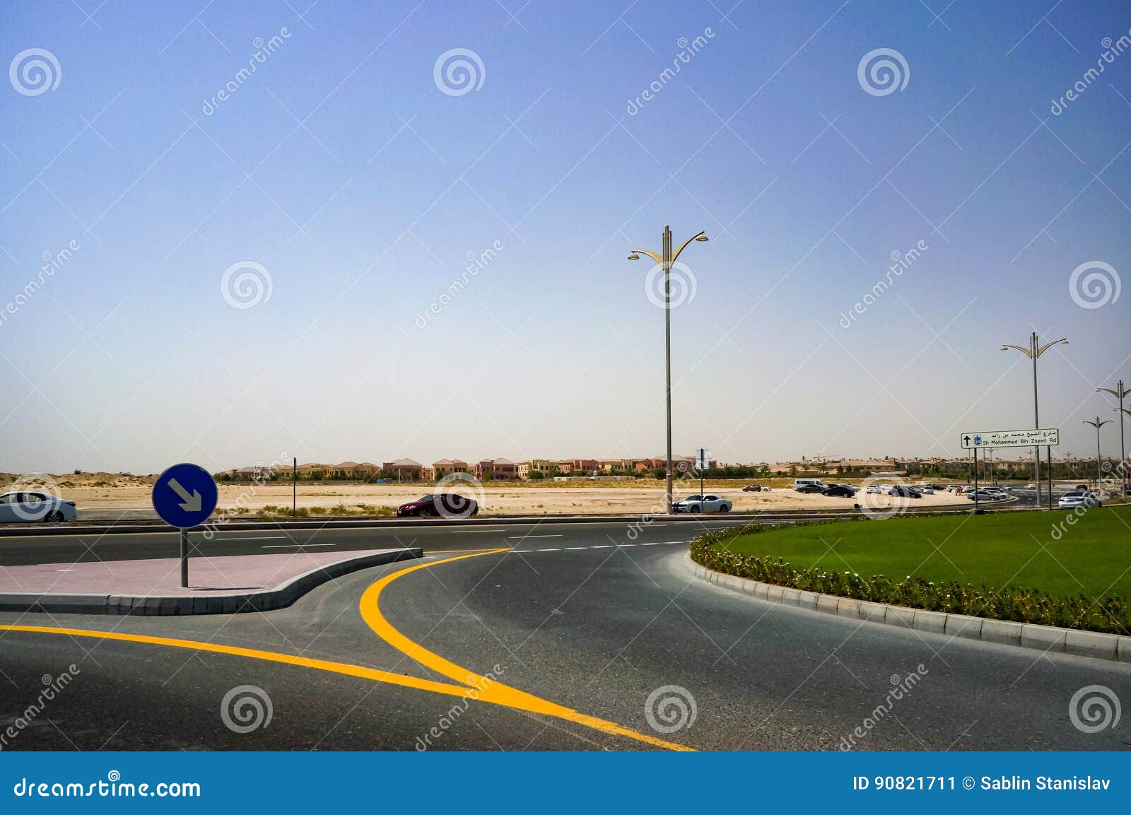 Dubai. Summer 2016. Quality Pavement of City Streets. Editorial Photo ...